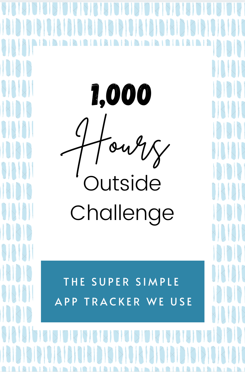 1000 Hours Outside Tracker App | The App We’re Using (SUPER EASY ...